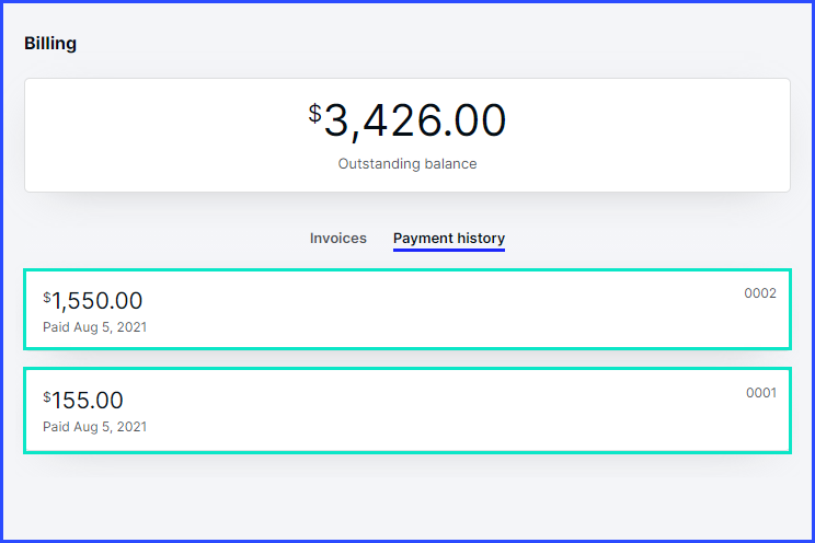 Client Portal | View Your Payment History
